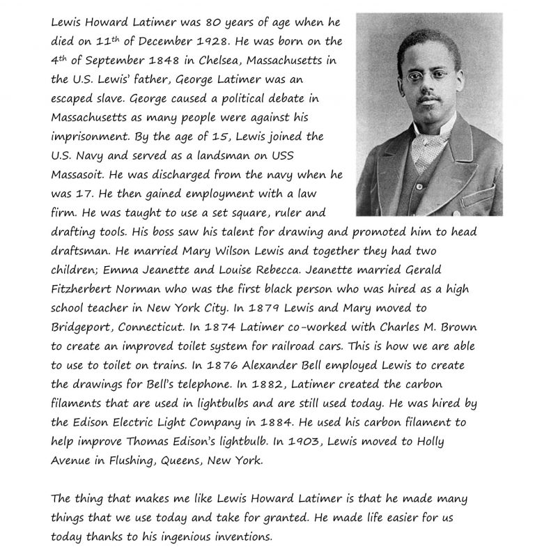 Biography of an Influential Black Person - BHM Scavenger Hunt » Sickle ...